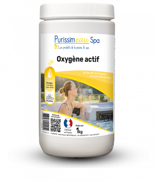 Fiche technique et FDS PURISSIM'EAU OXYGENE ACTIF SPA 20g - Blue DEP